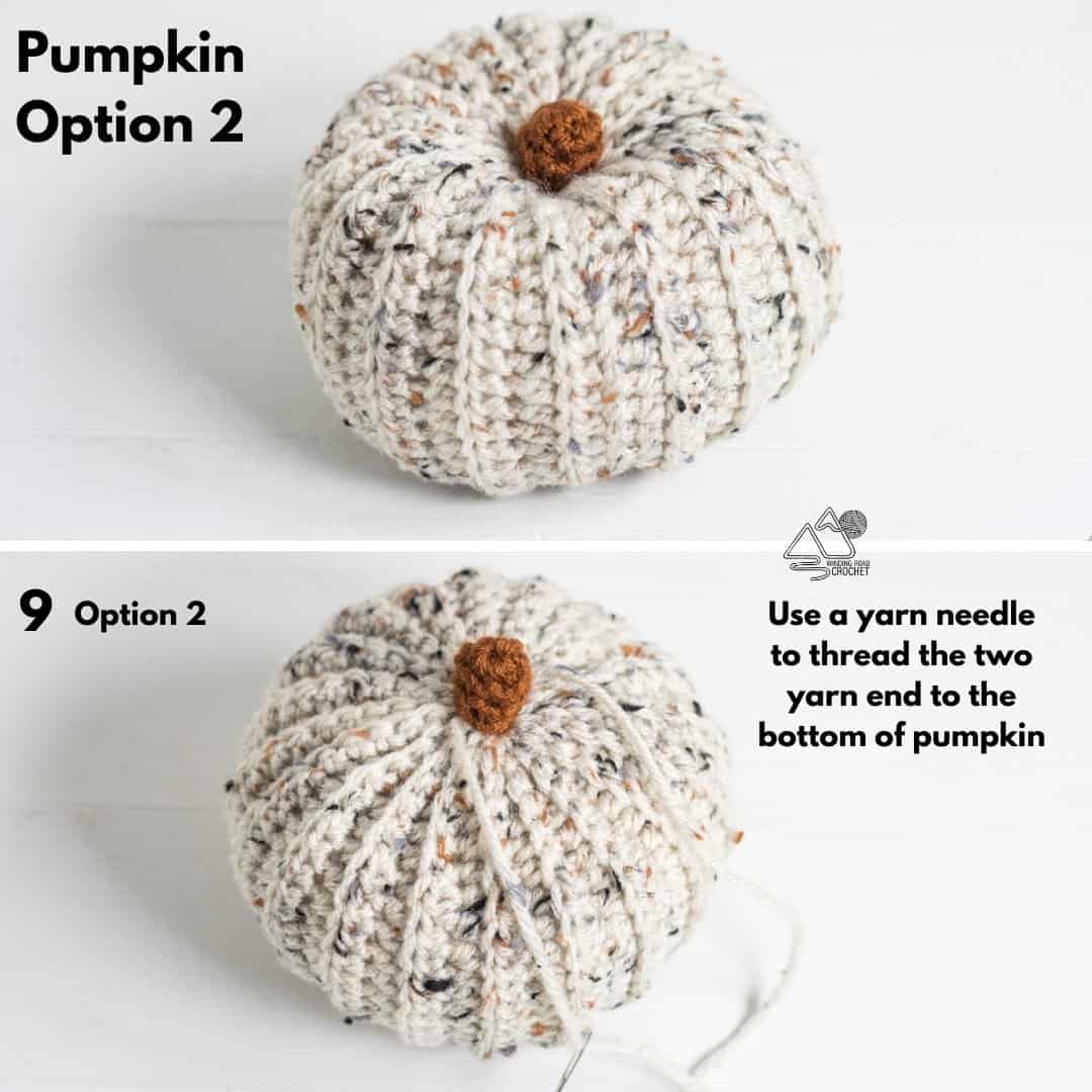 Crochet Gourd and Small Pumpkin Free Pattern - Winding Road Crochet