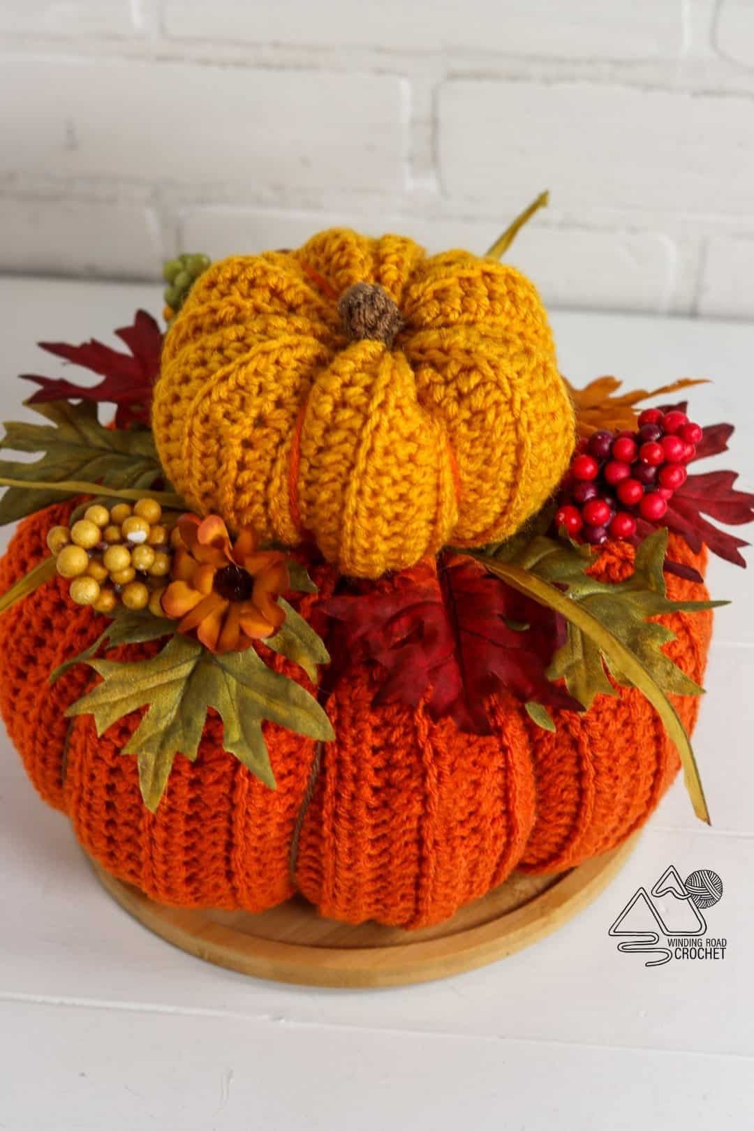 Fall Crochet Centerpiece Free Pattern and Video Tutorial - Winding Road ...
