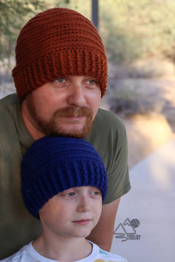 Ribbed Crochet Beanie Free Pattern and Video Tutorial - Winding Road ...