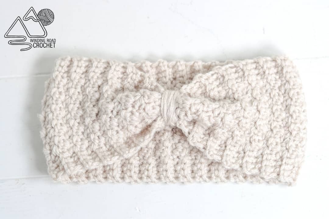 Crochet Textured Ear Warmer Free Pattern with Video Tutorial - Winding ...
