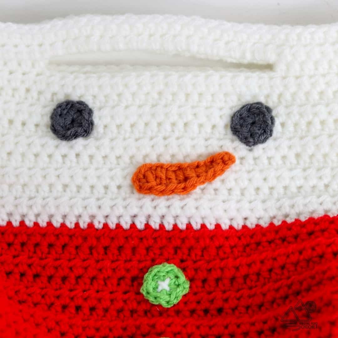 Festive Crochet Gift Bag Free Crochet Pattern - Winding Road Crochet