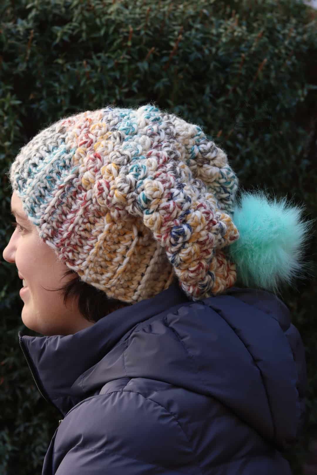 Super Bulky Crochet Hat Free Pattern - Winding Road Crochet