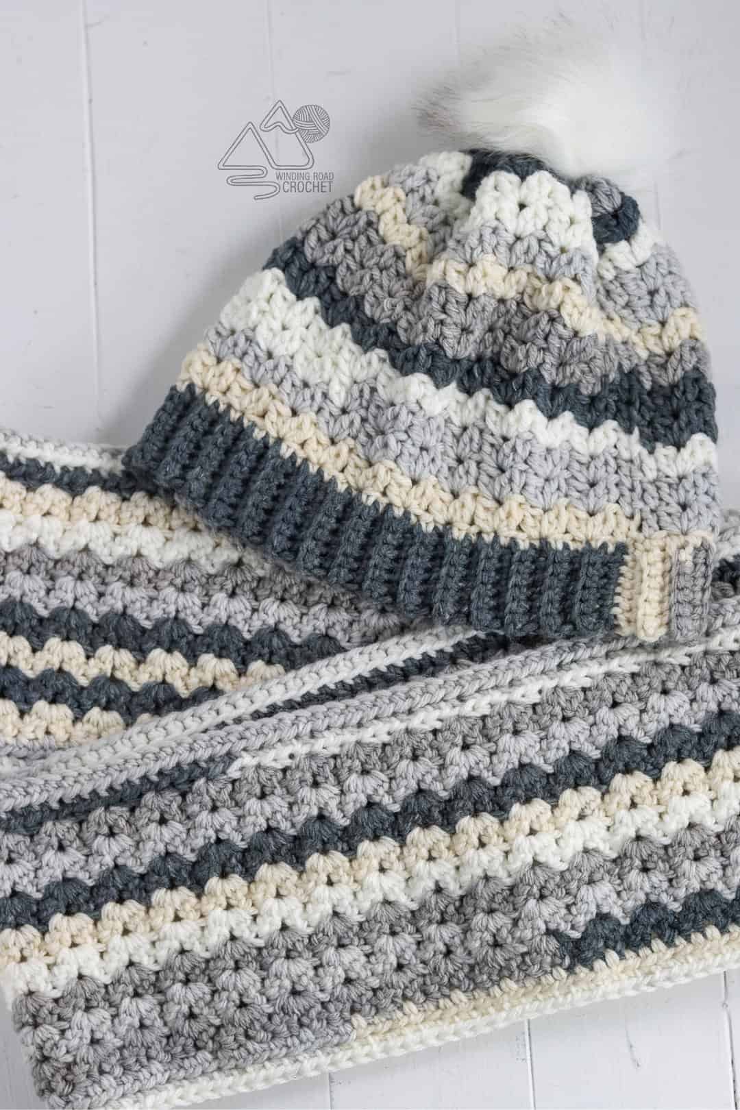 Cluster Stitch Crochet Hat Free Pattern with Video Tutorial - Winding ...