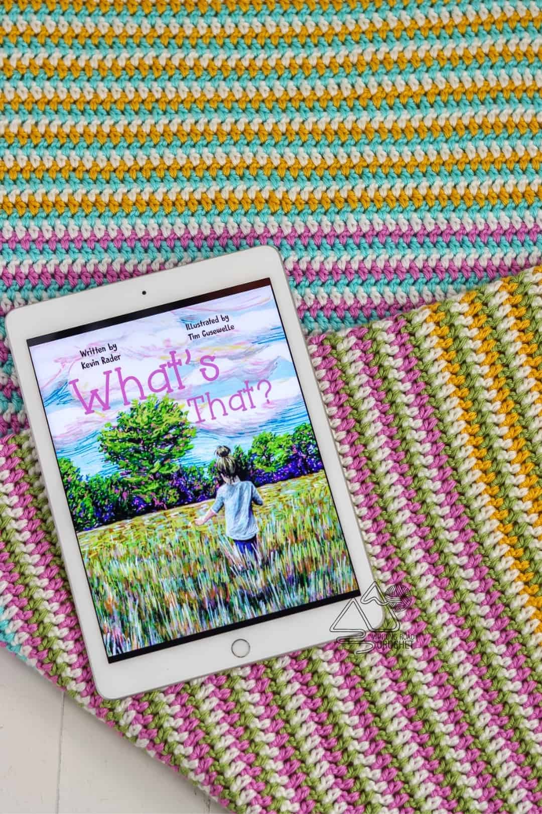 Crochet Striped Afghan Free Pattern with Video Tutorial - Winding Road ...