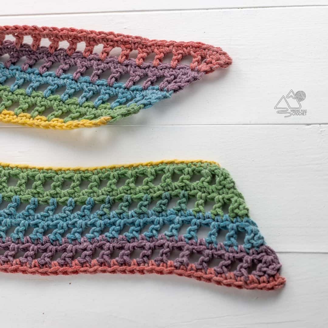 Crochet Head Scarf Free Pattern and Video Tutorial - Winding Road Crochet