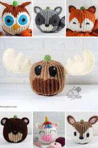 Crochet Deer Pumpkin Free Crochet Pattern - Winding Road Crochet