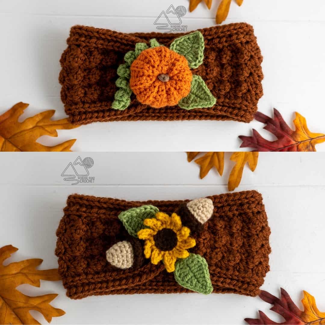 Crochet Fall Decor Tiny Accents Free Pattern with Videos - Winding Road ...