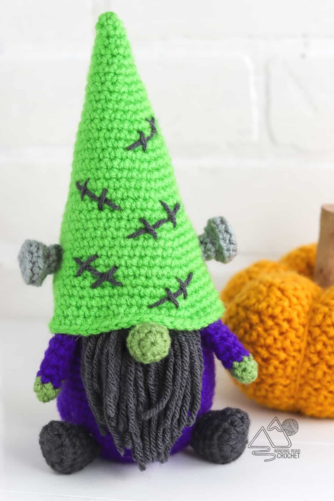 Crochet Monster Gnome Free Crochet Pattern - Winding Road Crochet
