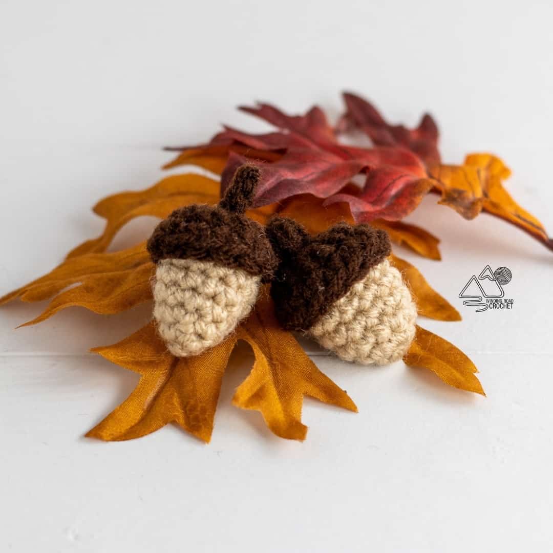 Crochet Fall Decor Tiny Accents Free Pattern with Videos - Winding Road ...