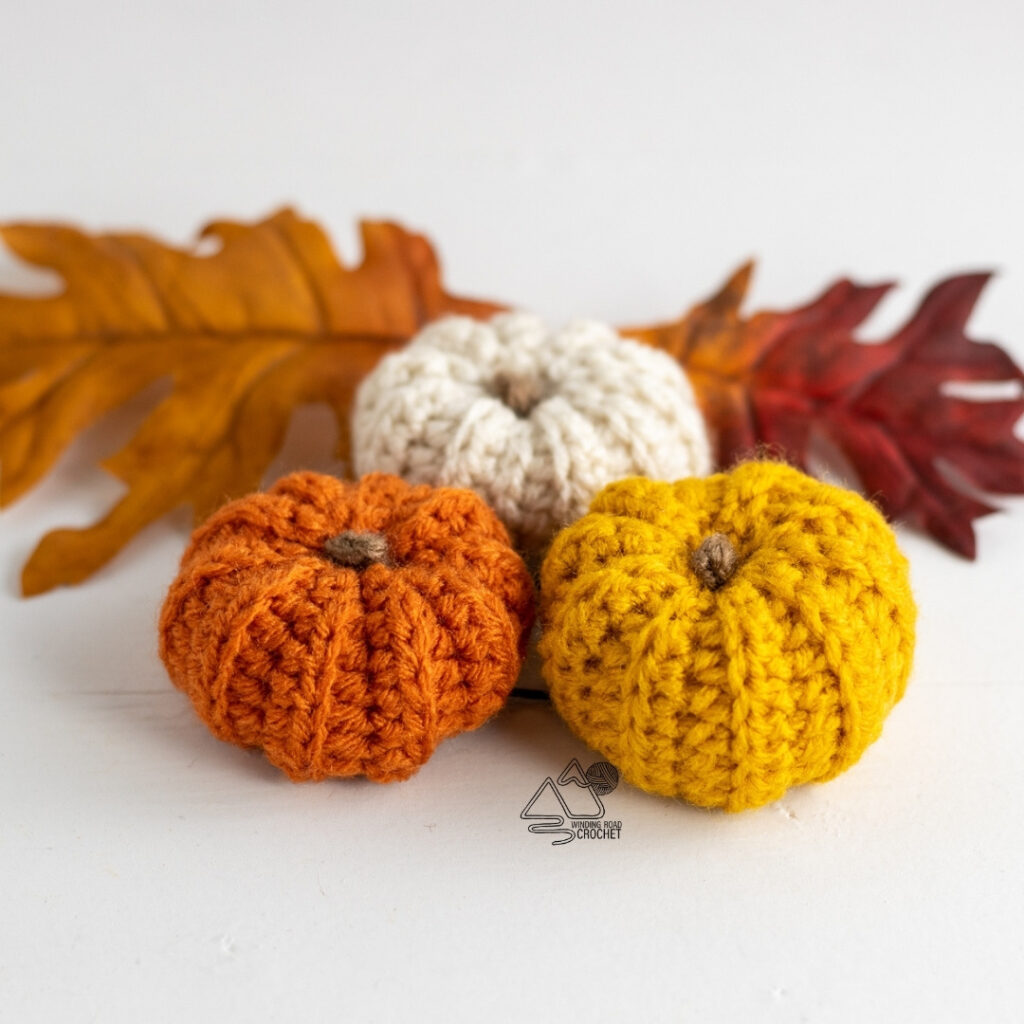 Crochet Fall Decor Tiny Accents Free Pattern with Videos - Winding Road ...