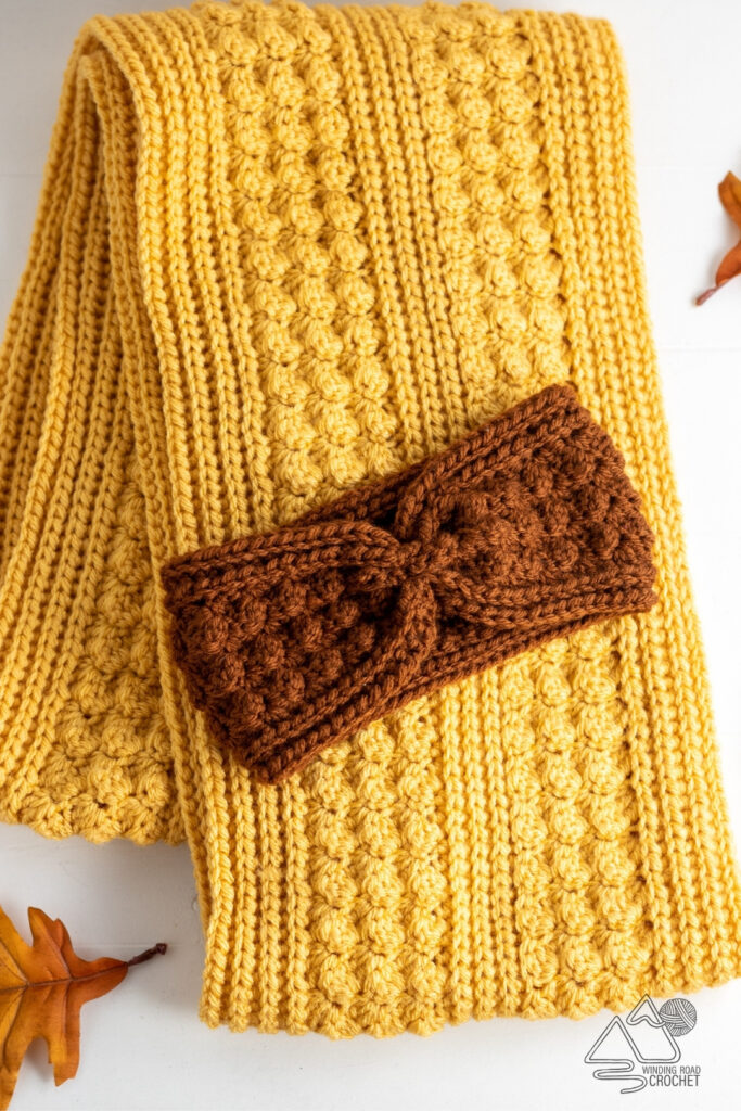 Crochet Fall Vibes Scarf Free Pattern with Video Tutorial - Winding ...