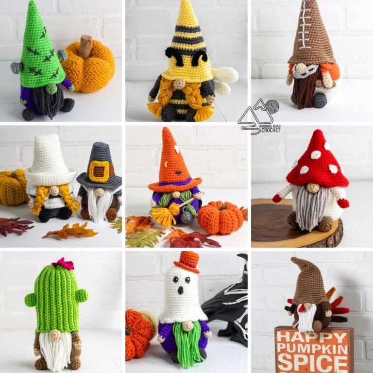 Crochet Pumpkin Gnome Free Crochet Pattern - Winding Road Crochet