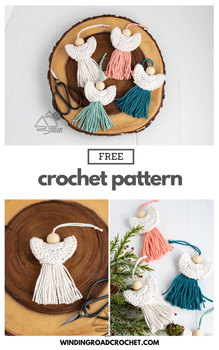 Crochet Angel Ornament Free Pattern and Video Tutorial - Winding Road ...