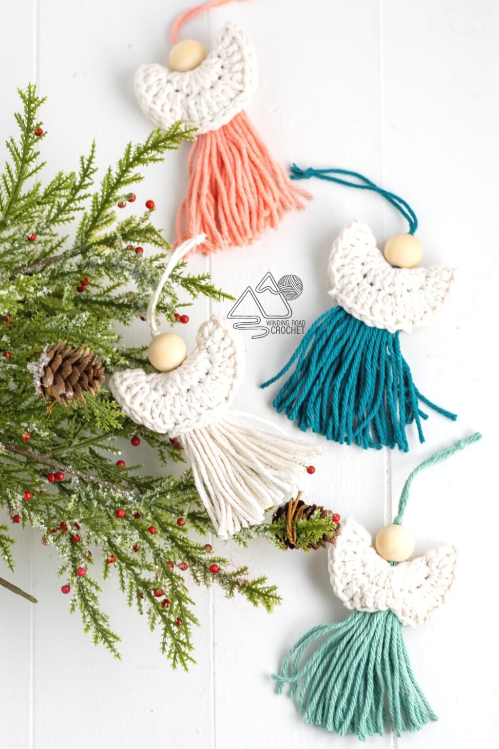 Crochet Angel Ornament Free Pattern and Video Tutorial - Winding Road ...