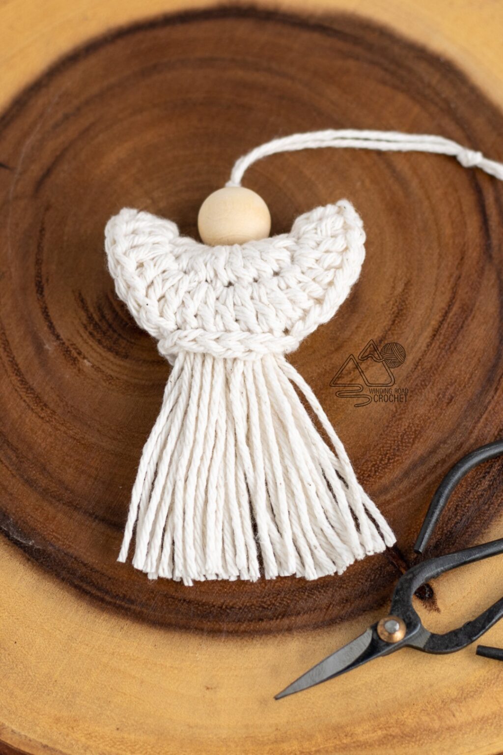 Crochet Angel Ornament Free Pattern and Video Tutorial - Winding Road ...