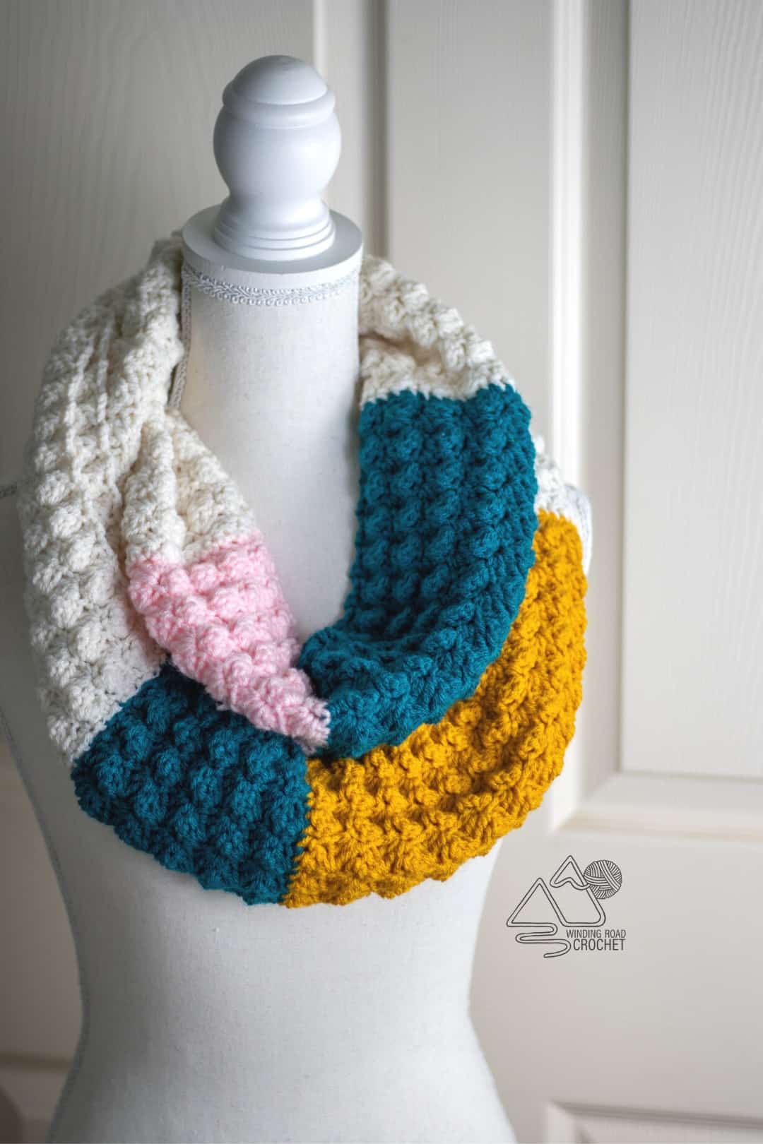 Crochet Leftover Yarn Scarf Free Pattern and Video Tutorial - Winding ...