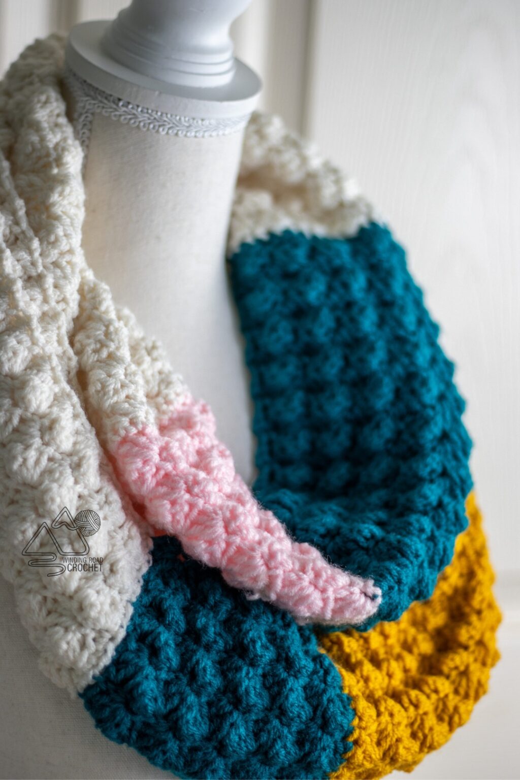 Crochet Leftover Yarn Scarf Free Pattern and Video Tutorial - Winding ...