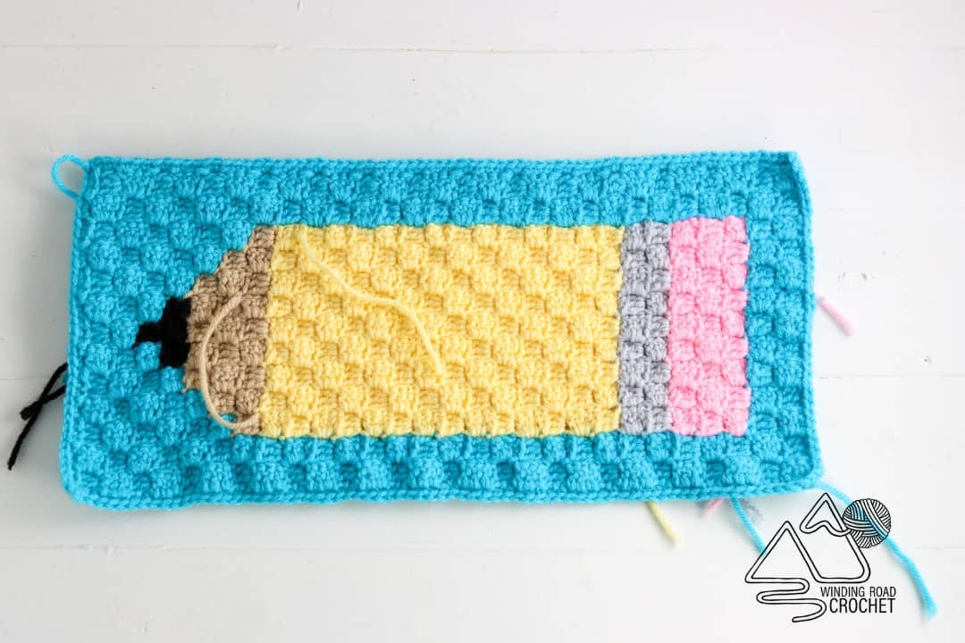 C2C Modern Tote Bag Free Crochet Pattern - Perfect Teacher's Gift