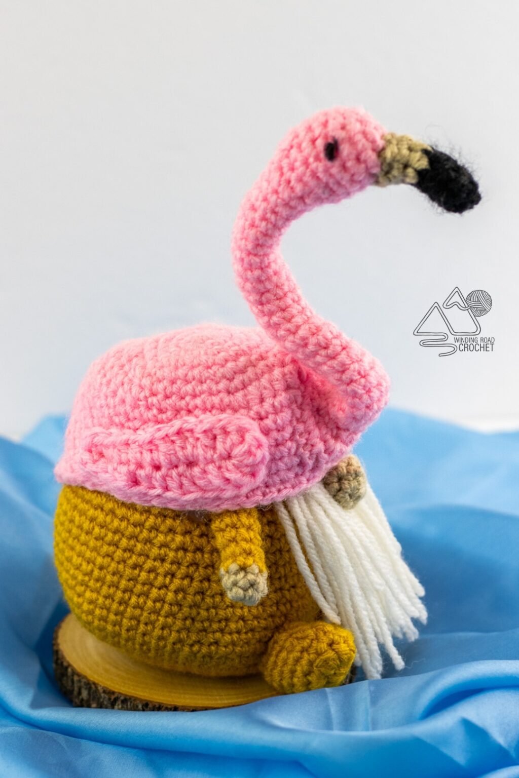 Crochet Flamingo Gnome Free Crochet Pattern - Winding Road Crochet