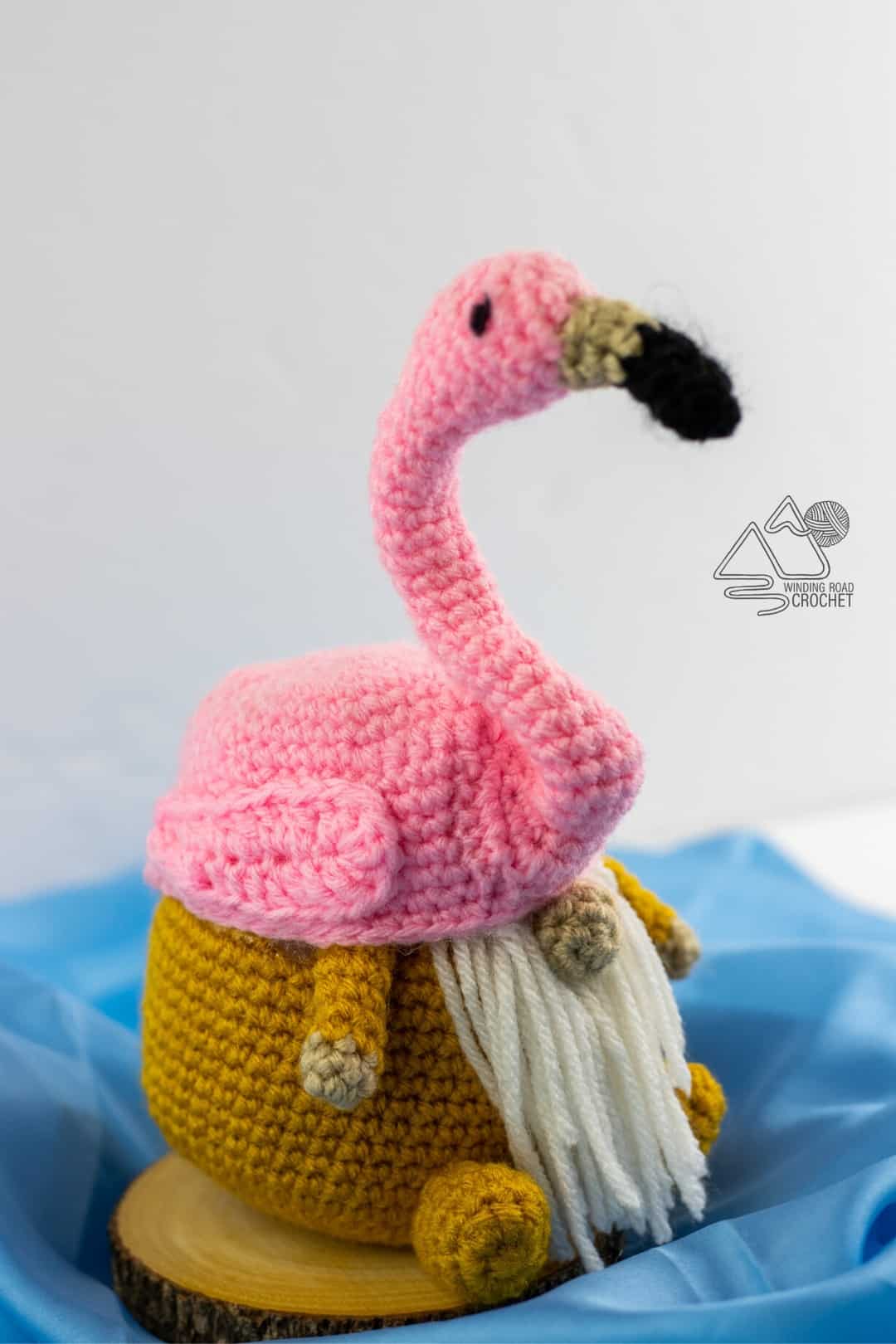 Crochet Flamingo Gnome Free Crochet Pattern - Winding Road Crochet