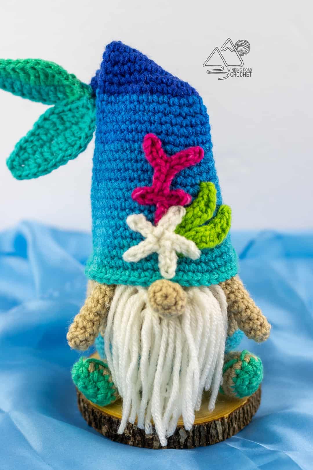 Crochet Mermaid Gnome Free Crochet Pattern - Winding Road Crochet