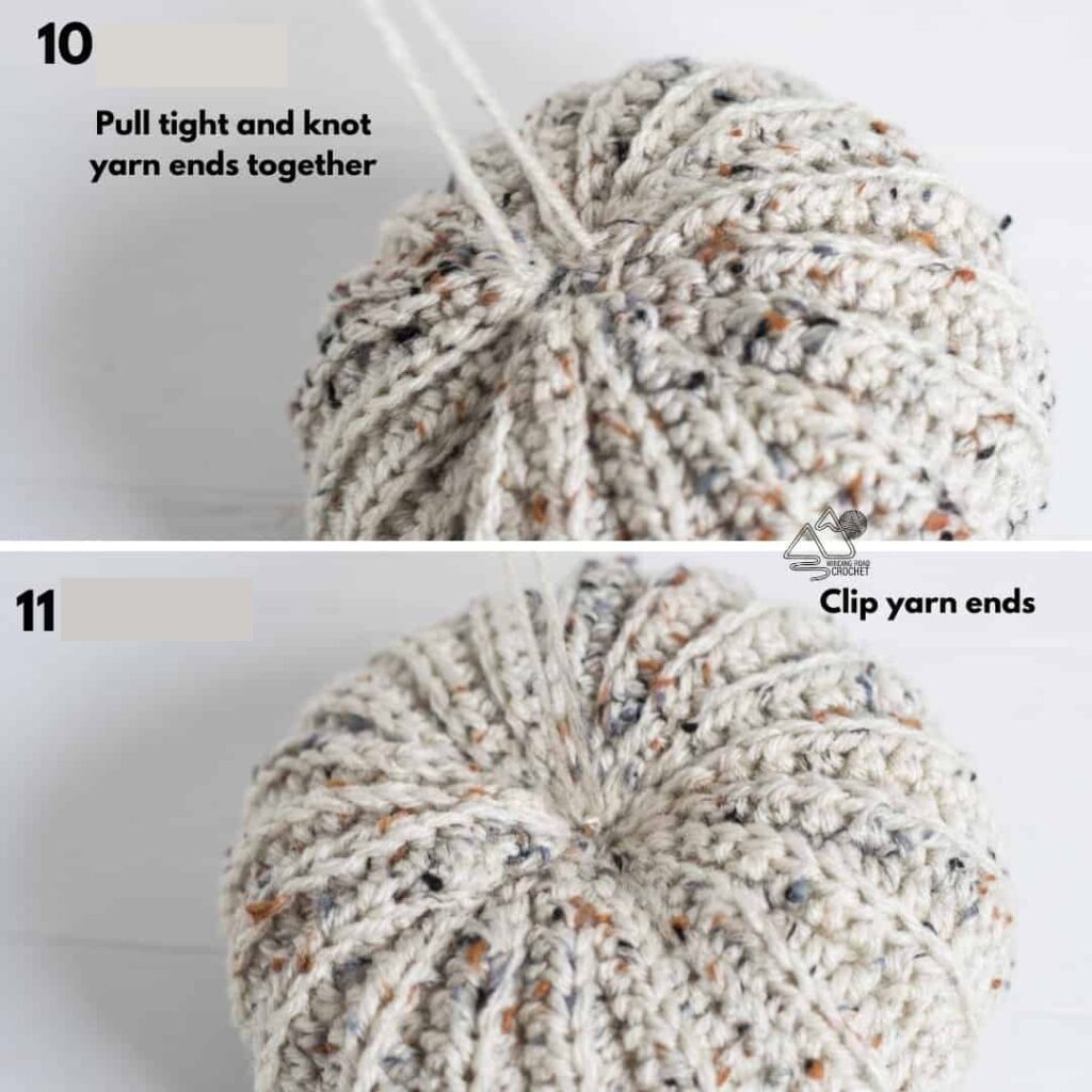 Crochet Ghost Pumpkin Free Crochet Pattern - Winding Road Crochet