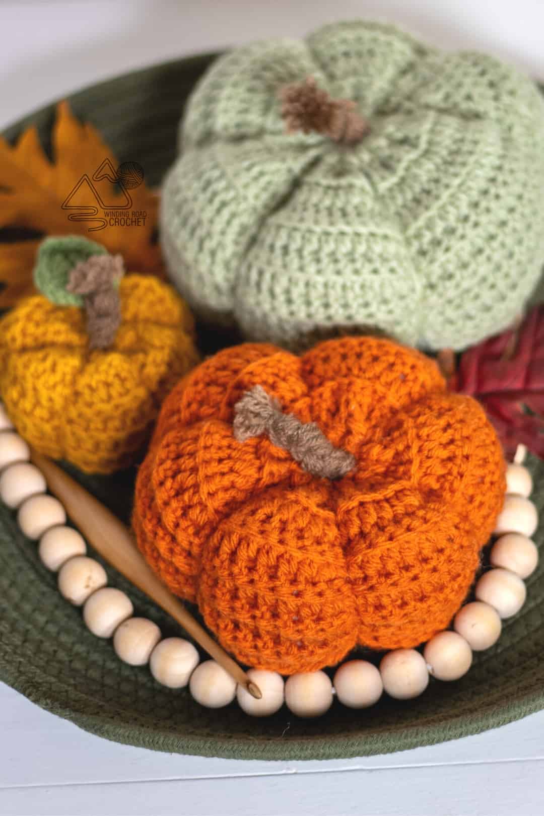 Modern Crochet Pumpkin Free Pattern and Video Tutorial - Winding Road ...