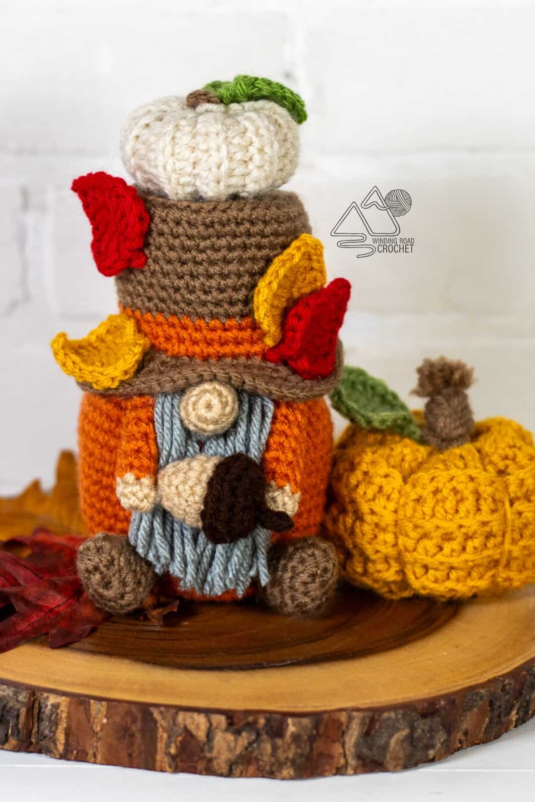 Crochet Autumn Gnome Free Crochet Pattern - Winding Road Crochet