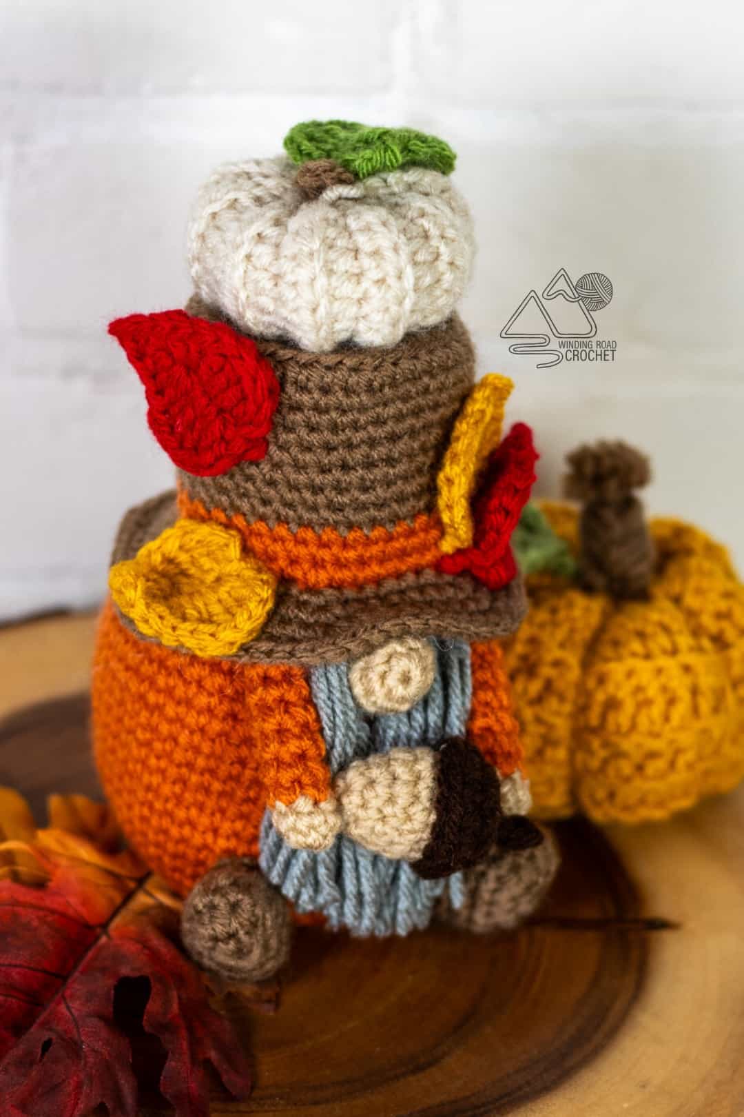 Crochet Autumn Gnome Free Crochet Pattern - Winding Road Crochet