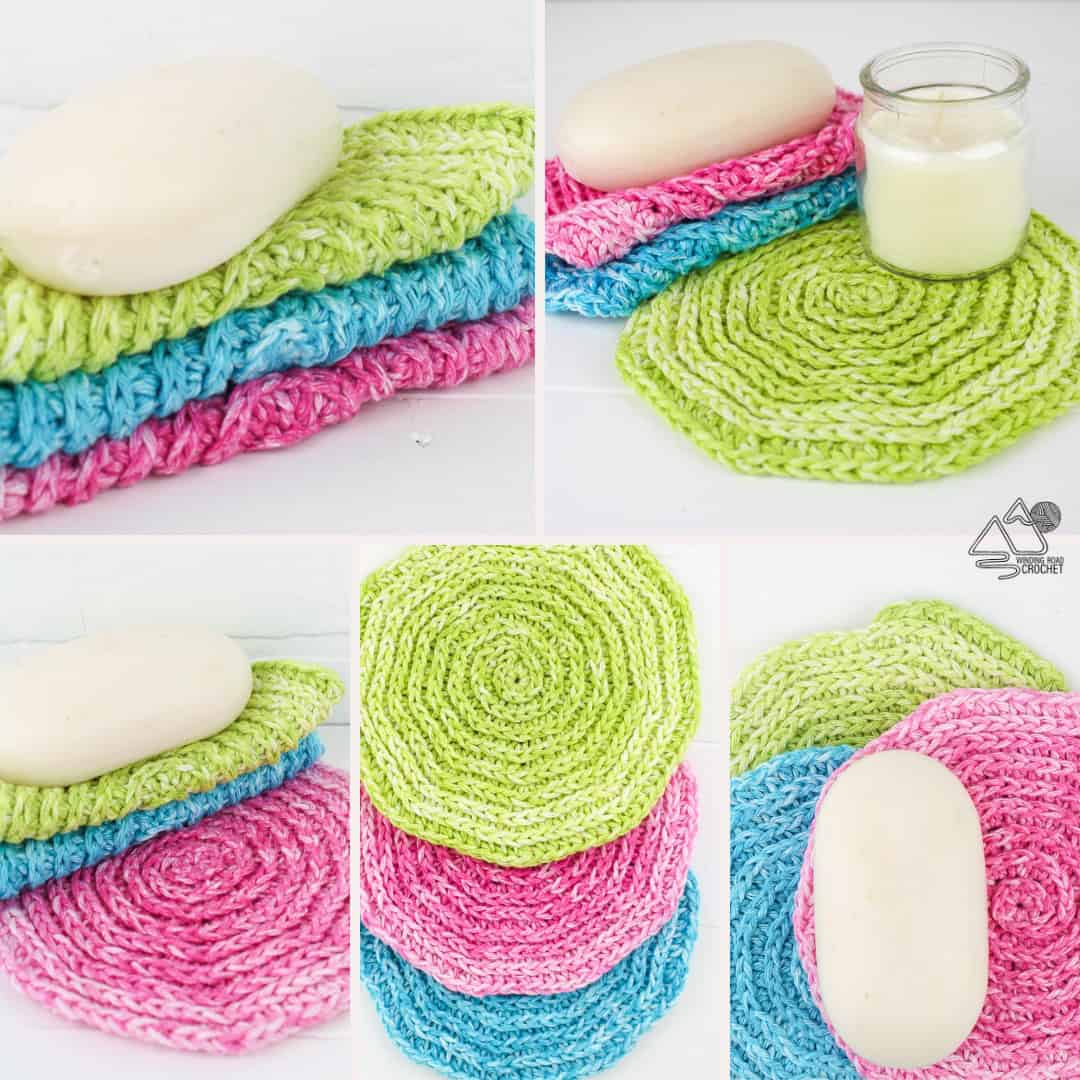 Quick Washcloth Free Crochet Pattern + Video - Winding Road Crochet