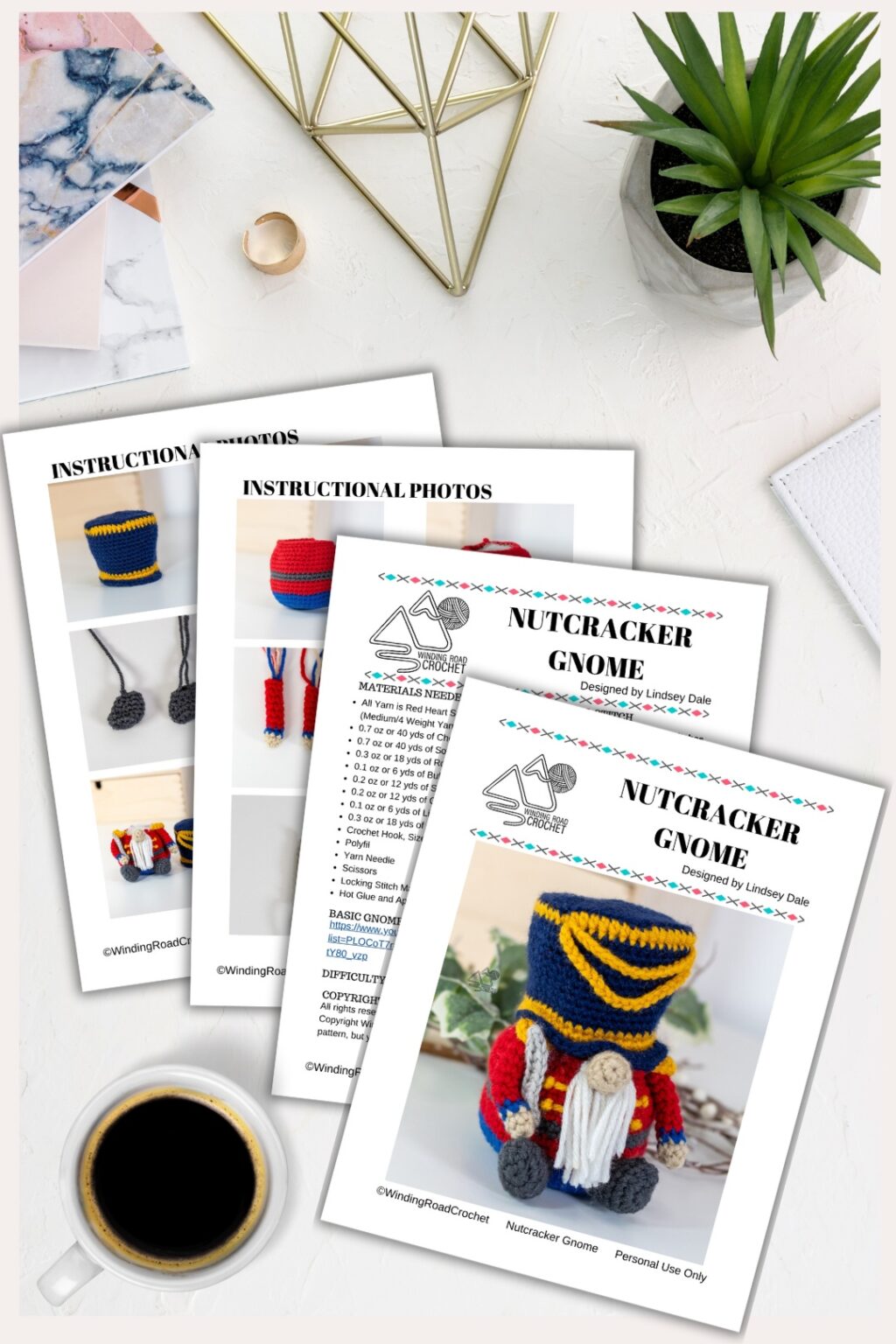 Crochet Nutcracker Gnome Free Christmas Pattern - Winding Road Crochet