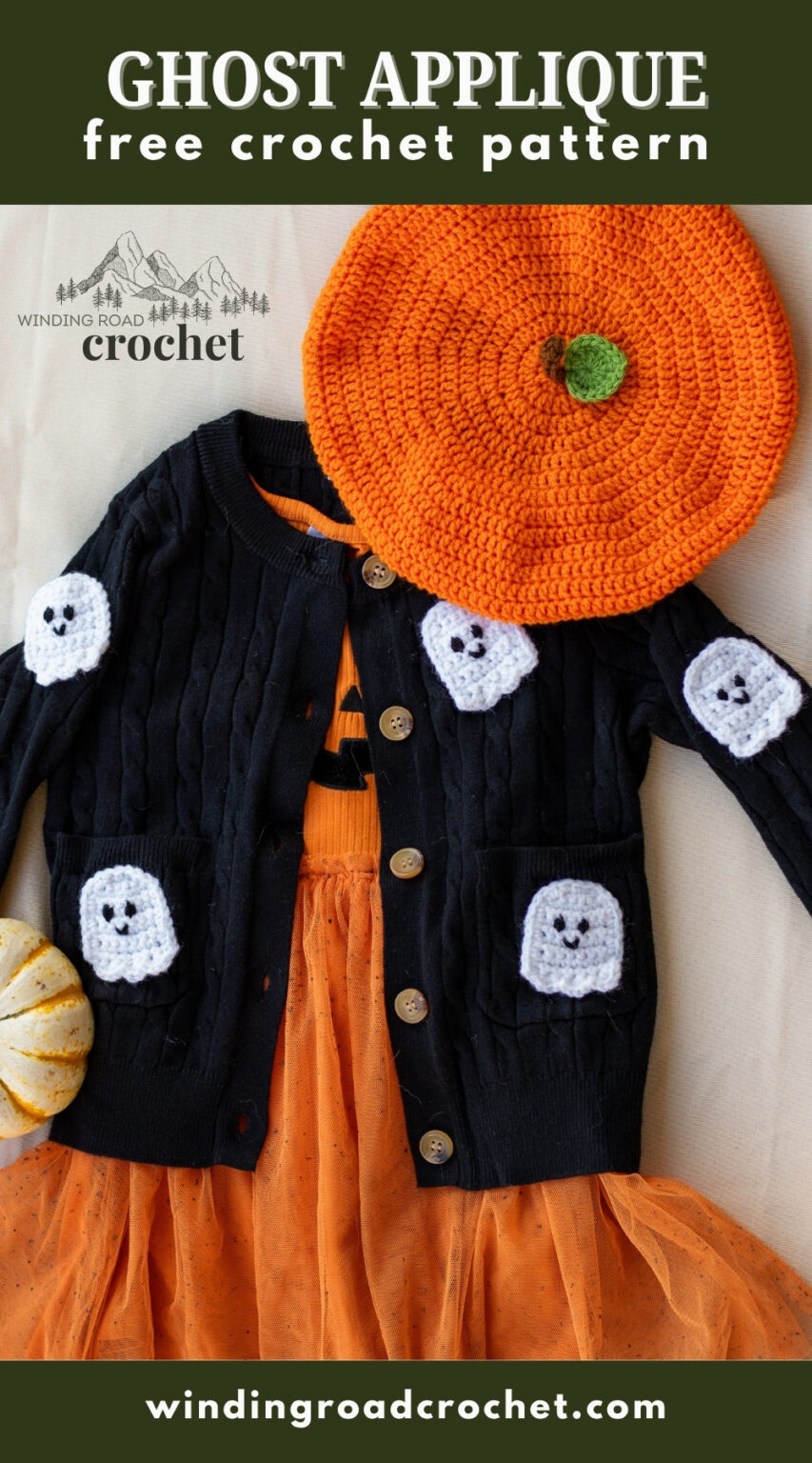 Crochet Ghost Applique: Cute Spooky Pattern - Winding Road Crochet